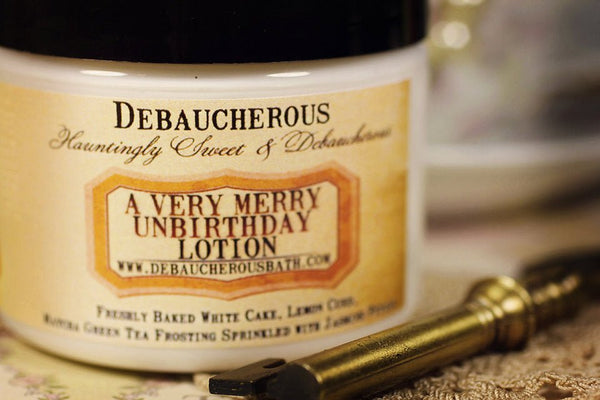 A Very Merry UnBirthday Lotion – Debaucherous Alchemy LLC